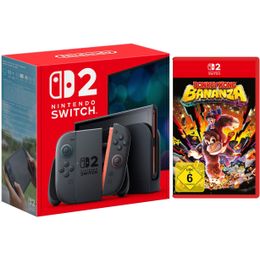 NINTENDO SWITCH 2 Konsolen-Set "Switch 2 inkl Donkey Kong Bananza", schwarz, B:27,2cm H:11,6cm T:1,39cm, Spielekonsolen