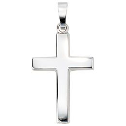 Kreuzanh&auml;nger Jobo "Anh&auml;nger Kreuz", wei&szlig; (wei&szlig;gold 585), Schmuckanh&auml;nger, Damen, Wei&szlig;gold 585, 585 Wei&szlig;gold