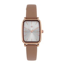 Quarzuhr Tom Tailor, rosa (beige), Armbanduhren, Damen, Quarzuhr, Armbanduhr, Damenuhr, analog