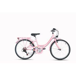Jugendfahrrad Dacapo "Dacapo Kinderfahrrad 24'' Balloon 6 G&auml;nge" Gr. 36, pink, Fahrr&auml;der, Kinder, 36cm, 24 Zoll (60,96cm) hinten: 24 Zoll (60,96cm)