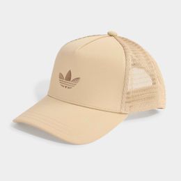 Baseball Cap adidas originals "CURVED TRUCKER", Herren, khaki three, Obermaterial: 92% Polyester, 8% Elasthan, Caps
