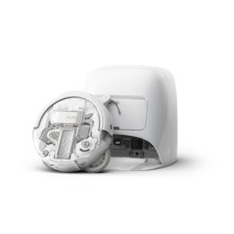 DJI Saugroboter "DJI ROMO A", transparent, B:35cm H:10cm T:35cm, Saugroboter, Transparenter Saugroboter mit wei&szlig;er Station und App-Steuerung
