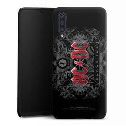 DeinDesign Galaxy A50 Handy Premium Case Smartphone Handyh&uuml;lle Schutzh&uuml;lle matt Merchandise Black Ice Acdc Premium Case