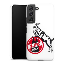 DeinDesign Galaxy S22 Handy Premium Case Smartphone Handyh&uuml;lle Schutzh&uuml;lle matt Official Licensed Product Coat Of Arms 1. Fc K&ouml;ln Premium Case