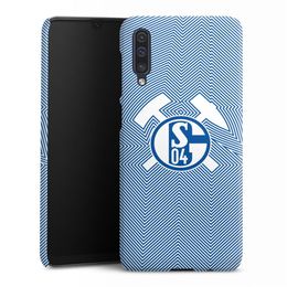 DeinDesign Galaxy A50 Handy Premium Case Smartphone Handyh&uuml;lle Schutzh&uuml;lle matt Bundesliga Stripes Fc Schalke 04 Premium Case