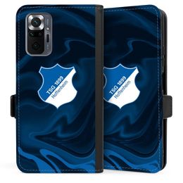 DeinDesign Xiaomi Redmi Note 10 Pro Handy Klapph&uuml;lle Handyh&uuml;lle aus Kunst Leder schwarz Flip Case Official Licensed Product Jersey Tsg 1899 Hoffenheim Sideflip 