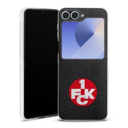 DeinDesign Galaxy Z Flip 6 Handy Hard Case Schutzh&uuml;lle transparent Smartphone Handy H&uuml;lle Official Licensed Product 1. Fc Kaiserslautern 1. Fck Hard Case