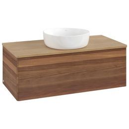 Villeroy & Boch Villeroy und Boch Antao Waschtisch-Unterschrank K31011HM 100x36x50cm, Waschbeckenplattenfarbe honey oak, warm walnut