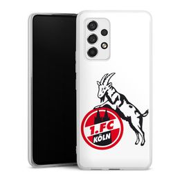 DeinDesign Galaxy A53 5G Handy Silikon H&uuml;lle Case transparent Handyh&uuml;lle Official Licensed Product 1. Fc K&ouml;ln Coat Of Arms Silikon Case