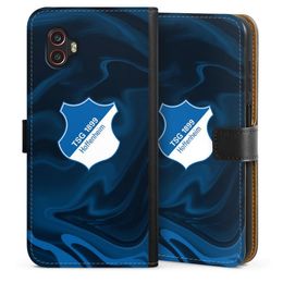 DeinDesign Galaxy XCover 6 Pro Handy Klapph&uuml;lle Handyh&uuml;lle aus Kunst Leder schwarz Flip Case Jersey Tsg 1899 Hoffenheim Official Licensed Product Sideflip mit 