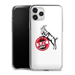 DeinDesign iPhone 11 Pro Max Handy Silikon H&uuml;lle Case transparent Handyh&uuml;lle Official Licensed Product Coat Of Arms 1. Fc K&ouml;ln Silikon Case