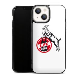 DeinDesign iPhone 13 Mini Handy Slim Case extra d&uuml;nn Silikon Handyh&uuml;lle schwarz H&uuml;lle Official Licensed Product Coat Of Arms 1. Fc K&ouml;ln Silikon Slim Case