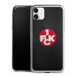 DeinDesign iPhone 11 Handy Slim Case Silikon Handyh&uuml;lle transparent H&uuml;lle extra d&uuml;nn 1. Fc Kaiserslautern Official Licensed Product 1. Fck Silikon Slim Case
