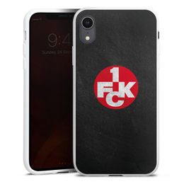 DeinDesign iPhone Xr Handy Silikon H&uuml;lle Case wei&szlig; Handyh&uuml;lle 1. Fc Kaiserslautern Official Licensed Product 1. Fck Silikon Case