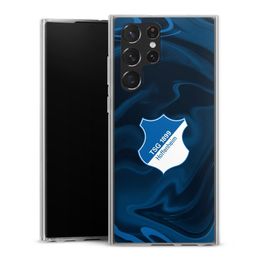 DeinDesign Galaxy S22 Ultra Handy Silikon H&uuml;lle Case transparent Handyh&uuml;lle Official Licensed Product Jersey Tsg 1899 Hoffenheim Silikon Case