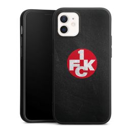 DeinDesign iPhone 12 mini Handy Premium Silikon H&uuml;lle Handyh&uuml;lle schwarz Case 1. Fc Kaiserslautern Official Licensed Product 1. Fck Silikon Premium Case