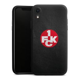 DeinDesign iPhone Xr Handy Premium Silikon H&uuml;lle Handyh&uuml;lle schwarz Case 1. Fc Kaiserslautern Official Licensed Product 1. Fck Silikon Premium Case