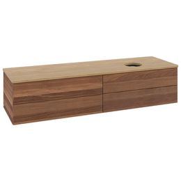 Villeroy & Boch Villeroy und Boch Antao Waschtisch-Unterschrank K27111HM 160x36x50cm, Waschbeckenplattenfarbe honey oak, warm walnut
