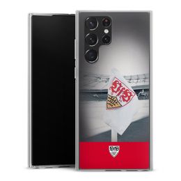 DeinDesign Galaxy S22 Ultra Handy Silikon H&uuml;lle Case transparent Handyh&uuml;lle Vfb Stuttgart Bundesliga Official Licensed Product Silikon Case