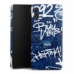 DeinDesign Galaxy A50 Handy Premium Case Smartphone Handyh&uuml;lle Schutzh&uuml;lle matt Official Licensed Product Hertha Bsc Graffiti Premium Case