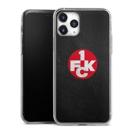 DeinDesign iPhone 11 Pro Handy Slim Case Silikon Handyh&uuml;lle transparent H&uuml;lle extra d&uuml;nn 1. Fc Kaiserslautern Official Licensed Product 1. Fck Silikon Slim Case