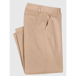 sheego Gro&szlig;e Gr&ouml;&szlig;en Culotte in Jeans-Qualit&auml;t, Baumwolle, beige, Gr&ouml;&szlig;e 46 - Damen