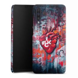DeinDesign Galaxy A50 Handy Premium Case Smartphone Handyh&uuml;lle Schutzh&uuml;lle matt 1. Fck 1. Fc Kaiserslautern Heart Premium Case