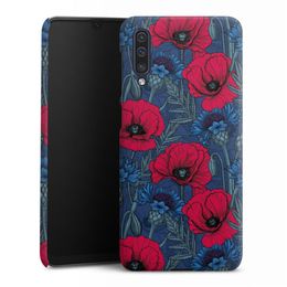 DeinDesign Galaxy A50 Handy Premium Case Smartphone Handyh&uuml;lle Schutzh&uuml;lle matt Flower Poppy Painting Premium Case