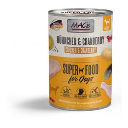 MAC's Dog H&uuml;hnchen und Cranberry Hunde-Nassfutter getreidefrei 6x400g