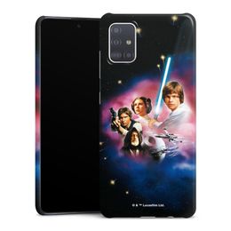 DeinDesign Galaxy A51 Handy Premium Case Smartphone Handyh&uuml;lle Schutzh&uuml;lle gl&auml;nzend Star Wars Lightsaber Merchandise Premium Case
