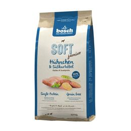 Bosch HPC Soft Junior H&uuml;hnchen + S&uuml;&szlig;kartoffel Hunde-Trockenfutter getreidefrei 1kg