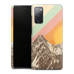 DeinDesign Galaxy S20 FE Handy Premium Case Smartphone Handyh&uuml;lle Schutzh&uuml;lle matt Retro Mountain Sunshine Premium Case