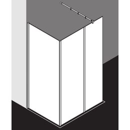 Kermi Xb Glasanlage XBWIW08020VAK 78-80x200cm, silber hochglanz, ESG klar
