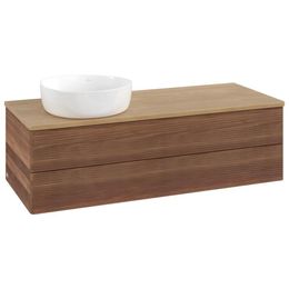 Villeroy & Boch Villeroy und Boch Antao Waschtisch-Unterschrank K22111HM 120x36x50cm, Waschbeckenplattenfarbe honey oak, warm walnut