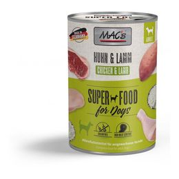 MAC's Dog Huhn und Lamm Hunde-Nassfutter getreidefrei 6x400g