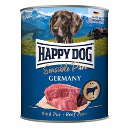 Happy Dog Sensible Pure Germany (Rind) Hunde-Nassfutter Monoprotein 6x800g