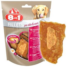 8IN1 Fillets pro Skin & Coat Hundesnacks ohne Zuckerzusatz Size S