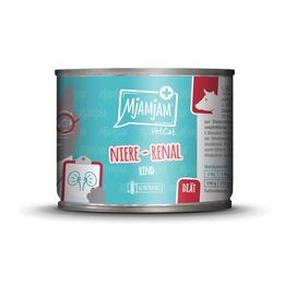 MjAMjAM VetCat Di&auml;t Niere Renal Rind Katzen-Nassfutter getreidefrei 6x200g