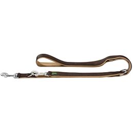 Hunter Neopren verstellbare F&uuml;hrleine braun/karamell 15/200
