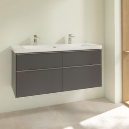 Villeroy & Boch Villeroy & Boch Subway 3.0 Schrank mit Doppelwaschtisch, 4 Ausz&uuml;ge, 4A70D4R1+C60200VR,