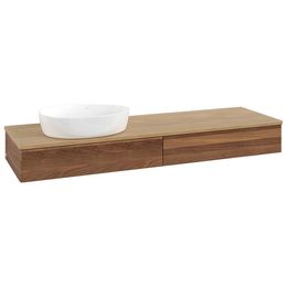 Villeroy & Boch Villeroy und Boch Antao Waschtisch-Unterschrank K15011HM 160x19x50cm, Waschbeckenplattenfarbe honey oak, warm walnut