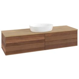 Villeroy & Boch Villeroy und Boch Antao Waschtisch-Unterschrank K25111HM 160x36x50cm, Waschbeckenplattenfarbe honey oak, warm walnut