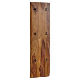 Wandgarderobe Wohnling ca. 40x140x7cm Sheesham Echtholz