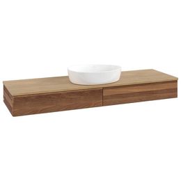 Villeroy & Boch Villeroy und Boch Antao Waschtisch-Unterschrank K14011HM 160x19x50cm, Waschbeckenplattenfarbe honey oak, warm walnut