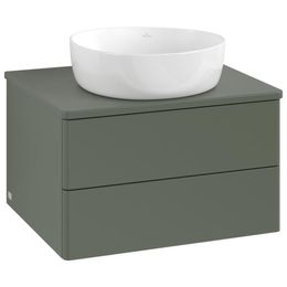 Villeroy & Boch Villeroy und Boch Antao Waschtisch-Unterschrank K18010HL 60x36x50cm, Waschbeckenplattenfarbe Lack, leaf green matt lacquer