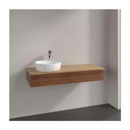 Villeroy & Boch Villeroy und Boch Antao Waschtisch-Unterschrank K11111HM 120x19x50cm, Waschbeckenplattenfarbe honey oak, warm walnut
