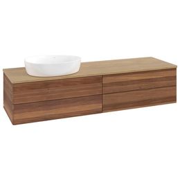 Villeroy & Boch Villeroy und Boch Antao Waschtisch-Unterschrank K26011HM 160x36x50cm, Waschbeckenplattenfarbe honey oak, warm walnut