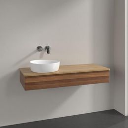 Villeroy & Boch Villeroy und Boch Antao Waschtisch-Unterschrank K11011HM 120x19x50cm, Waschbeckenplattenfarbe honey oak, warm walnut