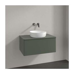 Villeroy & Boch Villeroy und Boch Antao Waschtisch-Unterschrank K30010HL 80x36x50cm, Waschbeckenplattenfarbe Lack, leaf green matt lacquer