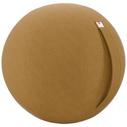 Stylife Sitzball, Currygelb, Textil, F&uuml;llung: Luftkern, Oeko-Tex&reg; Standard 100, Wohnzimmer, Hocker, Sitzs&auml;cke